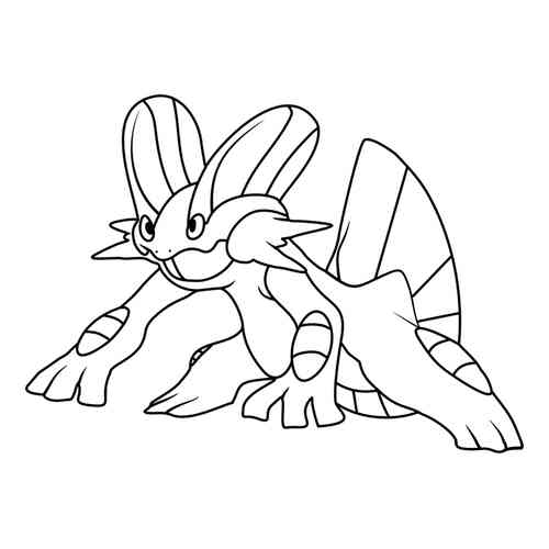 Раскраска Покемон Свеллоу #0277 распечатать или скачать