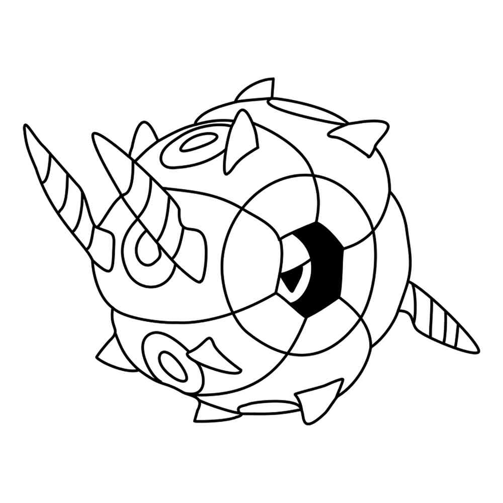 Раскраска Покемон Вирлипид #0544 распечатать или скачать