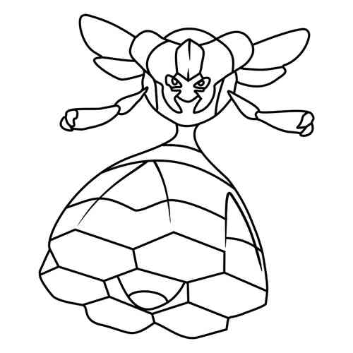 Раскраска Покемон Монферно #0391 распечатать или скачать