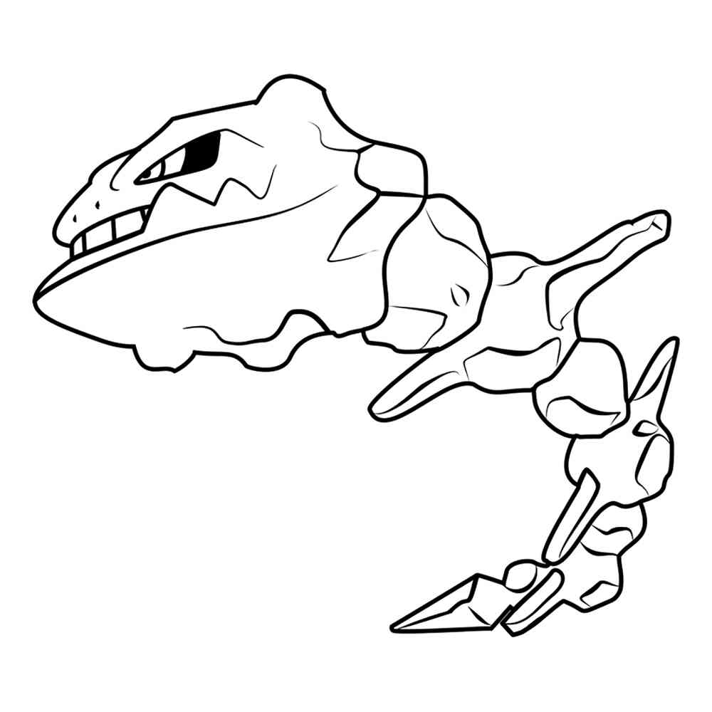 Раскраска Покемон Стиликс #0208 распечатать или скачать