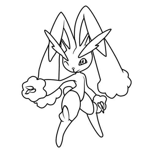Раскраска Покемон Ликилики #0463 распечатать или скачать