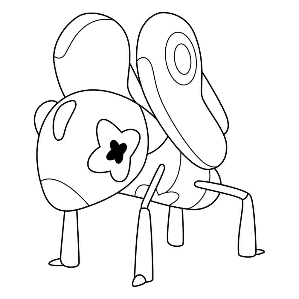 Раскраска Покемон Нимбл #0919 распечатать или скачать