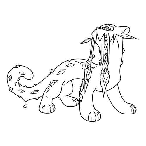 Раскраска Покемон Чи-Ю #1004 распечатать или скачать