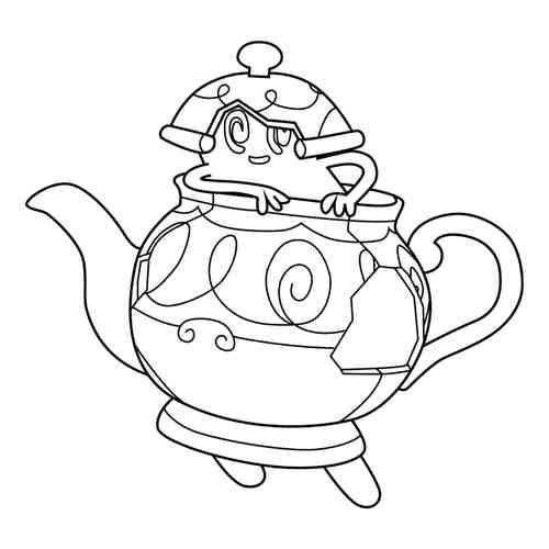 Раскраска Покемон Рабут #0814 распечатать или скачать