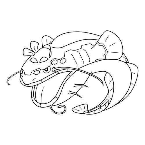 Раскраска Покемон Долив #0929 распечатать или скачать