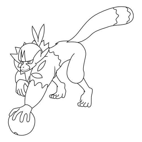 Раскраска Покемон Палоссэнд #0770 распечатать или скачать