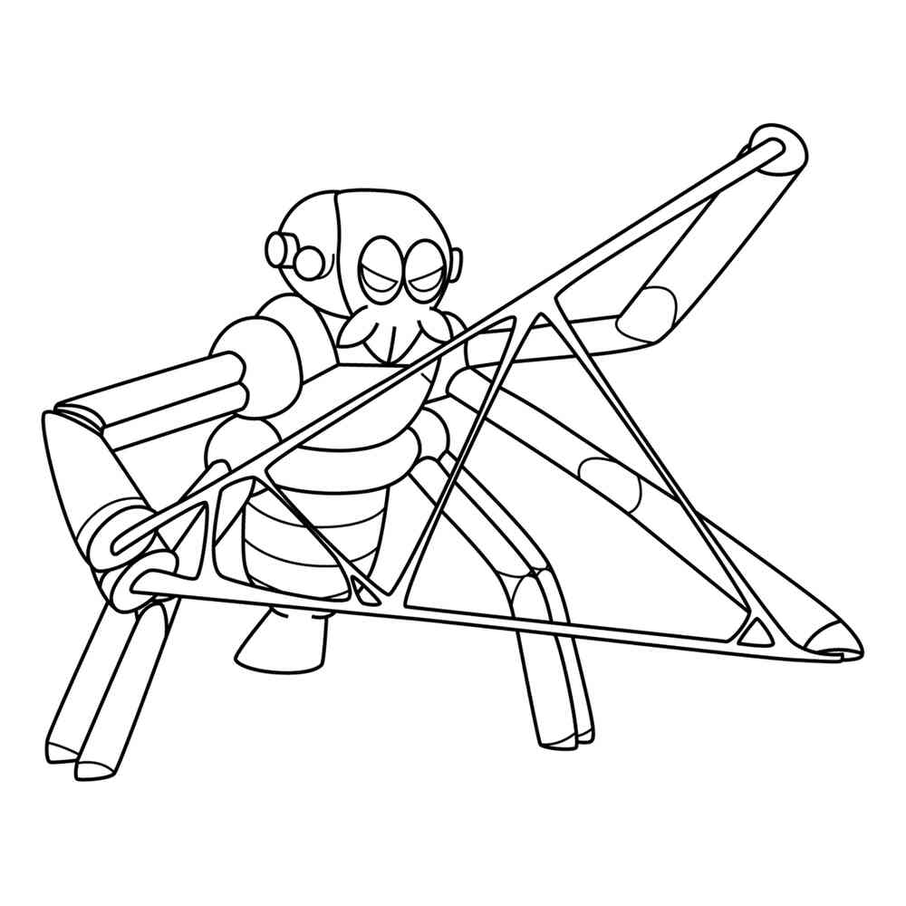 Раскраска Покемон Спидопс #0918 распечатать или скачать