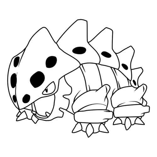 Раскраска Покемон Лилип #0345 распечатать или скачать