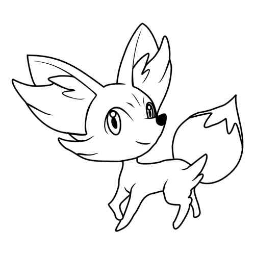 Раскраска Покемон Фроки #0656 распечатать или скачать