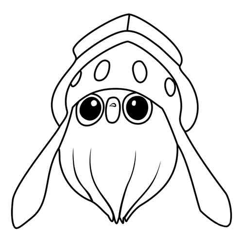 Раскраска Покемон Делфокс #0655 распечатать или скачать