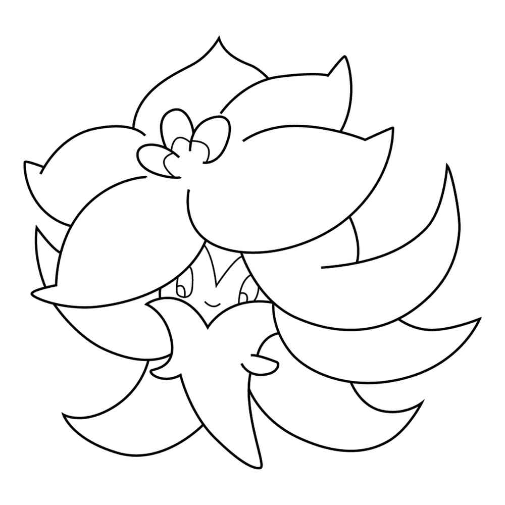 Раскраска Покемон Госсифлёр #0829 распечатать или скачать