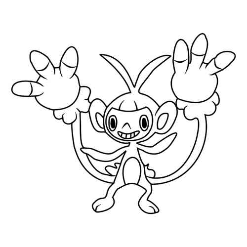 Раскраска Покемон Шинкс #0403 распечатать или скачать