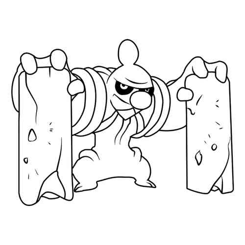 Раскраска Покемон Крокорок #0552 распечатать или скачать