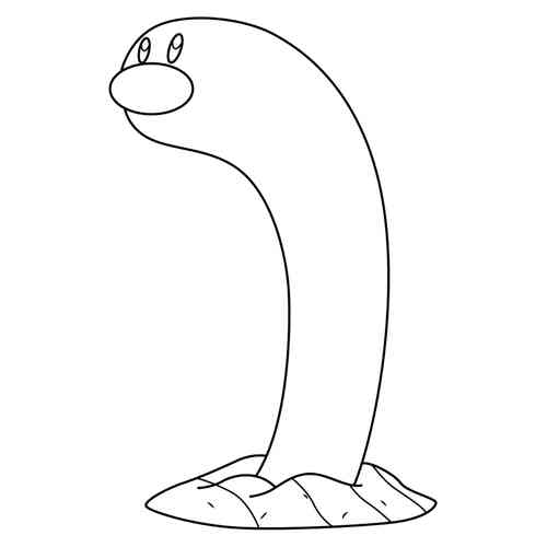 Раскраска Покемон Кричащий Хвост #0985 распечатать или скачать