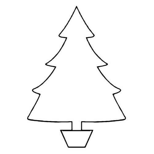 Раскраска: новогодняя елка и рождественская елка