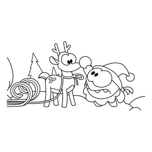 Раскраски Ам Ням | распечатать Ам Няма