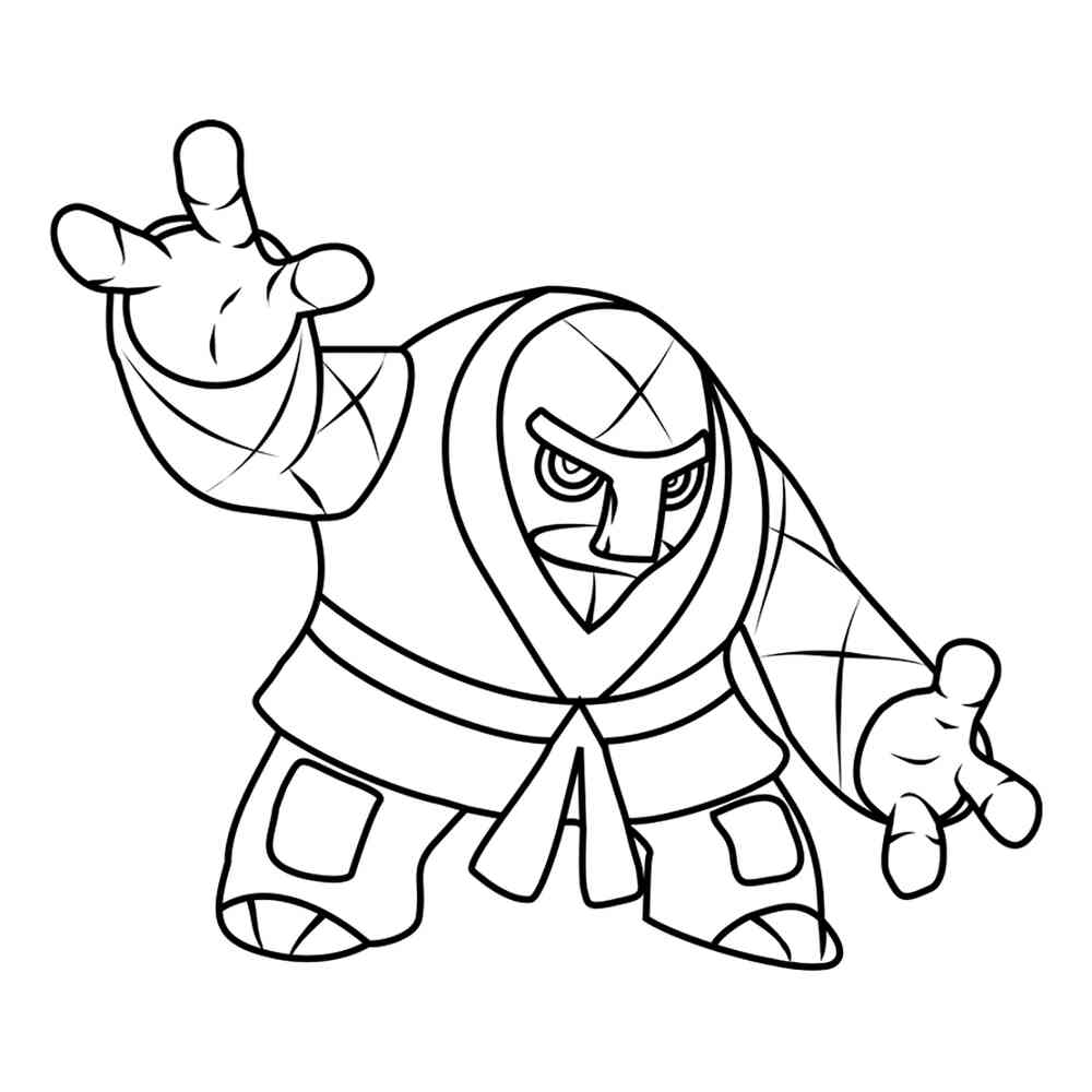 Раскраска Покемон Троу #0538 распечатать или скачать