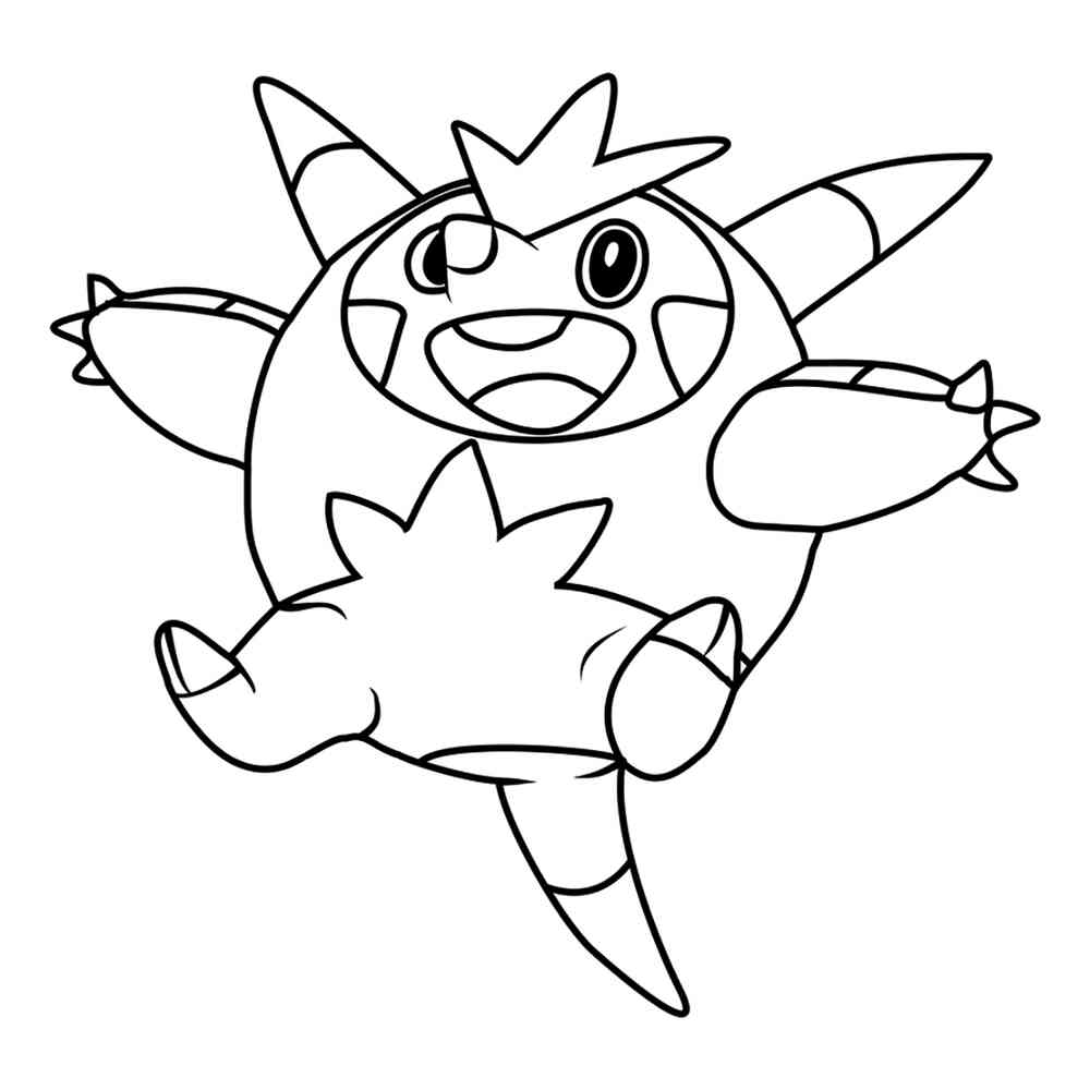 Раскраска Покемон Квилладин #0651 распечатать или скачать