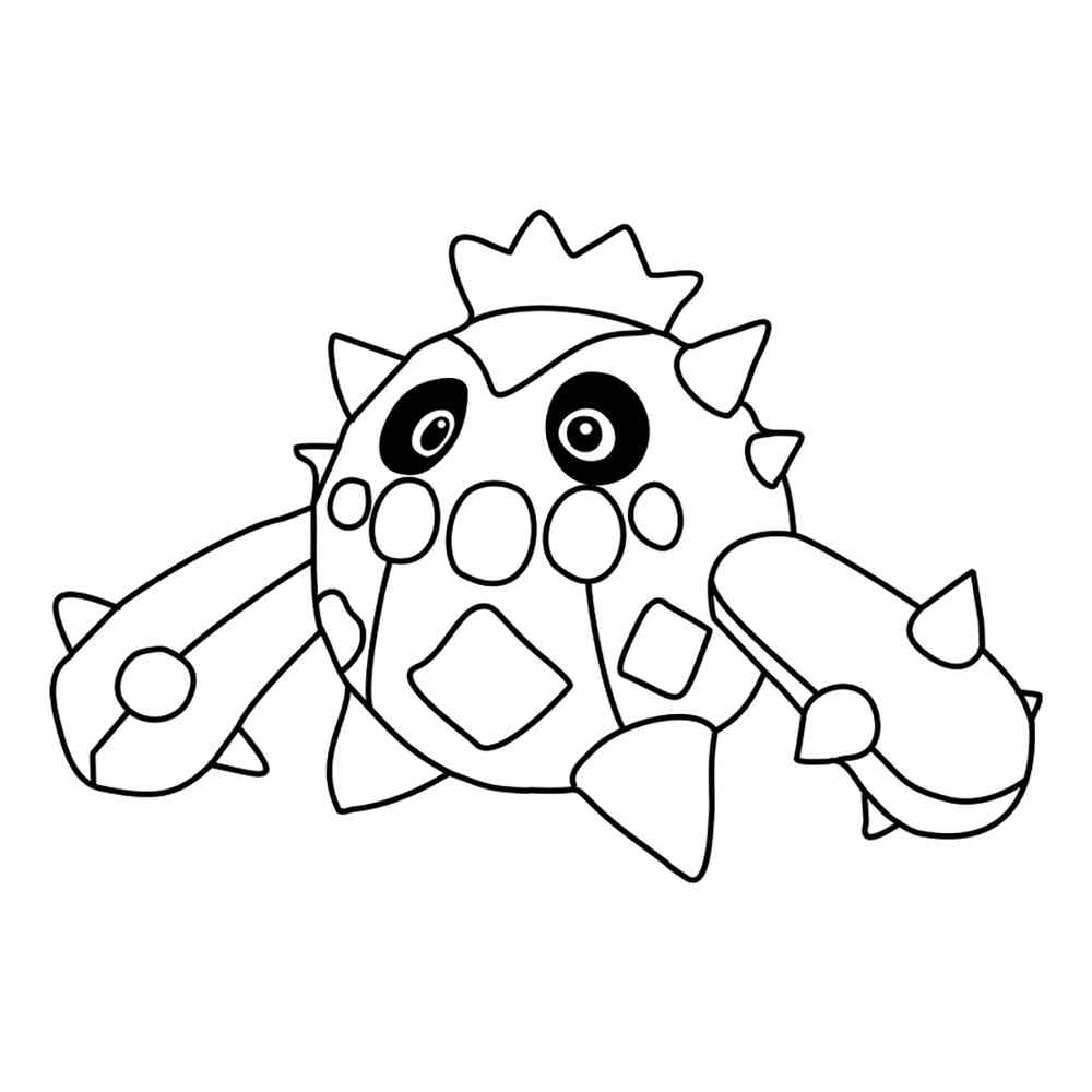 Раскраска Покемон Какнея #0331 распечатать или скачать