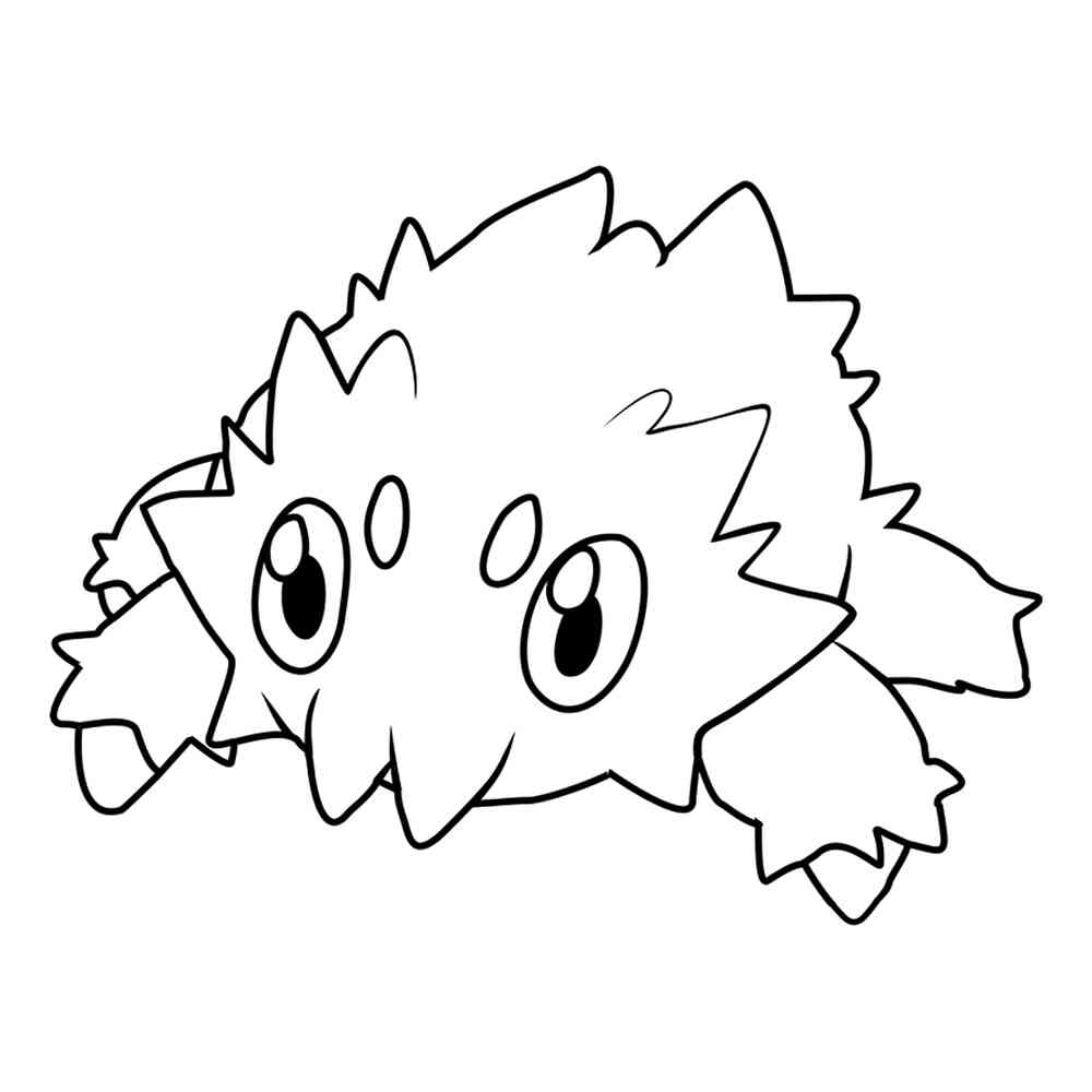 Раскраска Покемон Джолтик #0595 распечатать или скачать