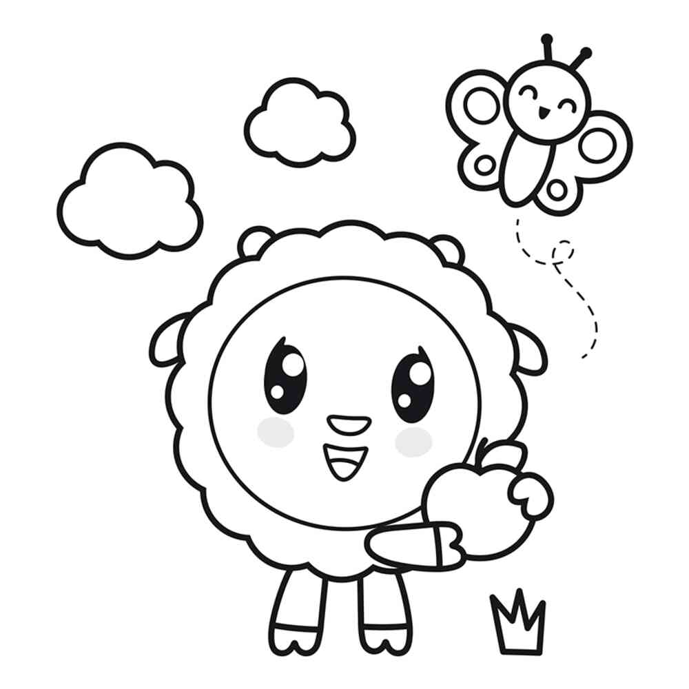 Раскраска Барашик распечатать или скачать