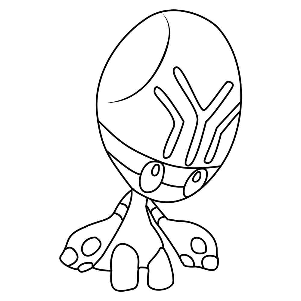 Раскраска Покемон Элгием #0605 распечатать или скачать