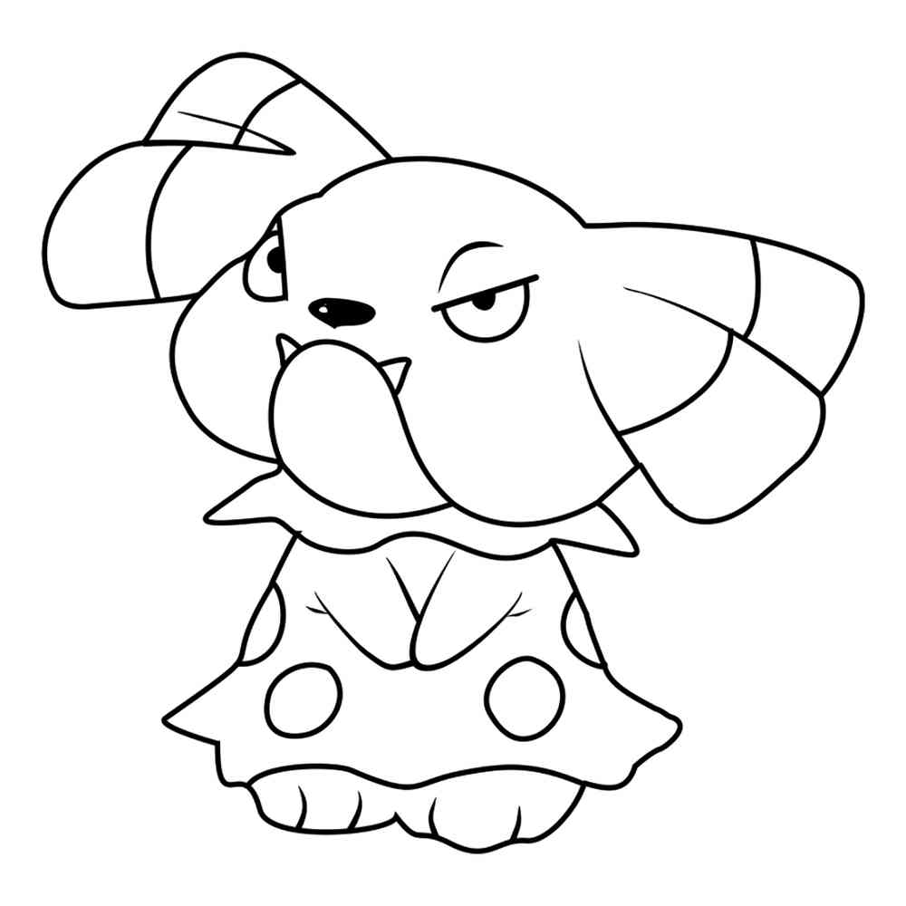 Раскраска Покемон Снаббулл #0209 распечатать или скачать