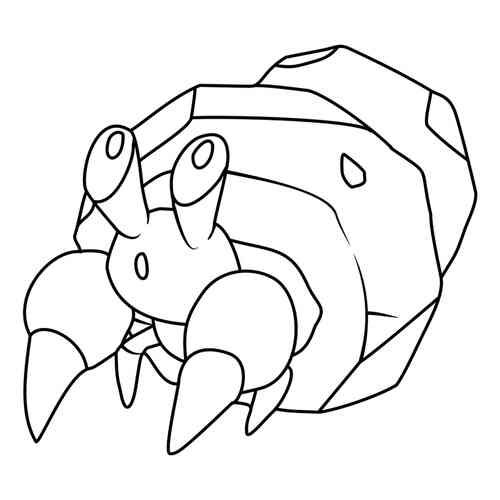Раскраска Покемон Дарманитан #0555 распечатать или скачать