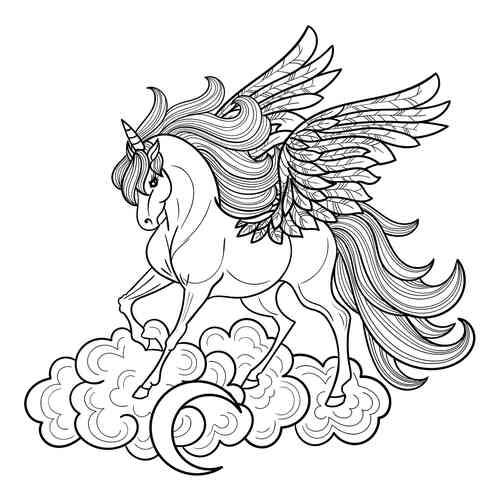Раскраски единороги. Распечатать или скачать