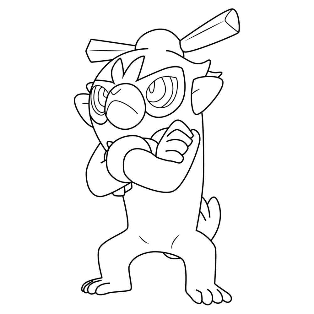 Раскраска Покемон Тваки #0811 распечатать или скачать