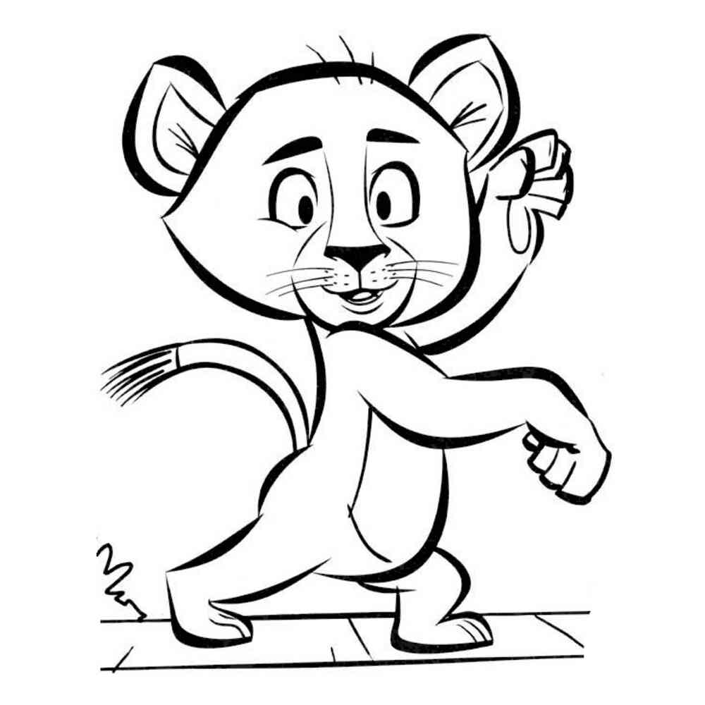 Baby Alex The Lion Drawing