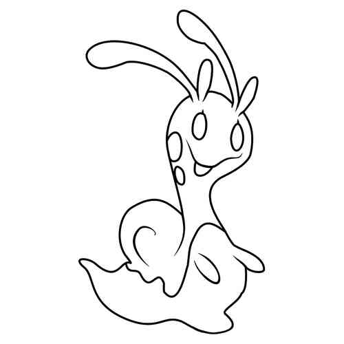 Раскраска Покемон Скьюпа #0665 распечатать или скачать