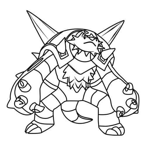 Раскраска Покемон Чеспин #0650 распечатать или скачать