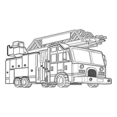 Раскраски Пожарные машины | распечатать