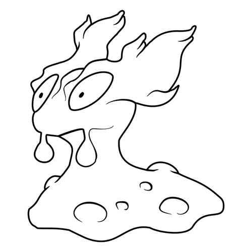 Раскраска Покемон Скиплум #0188 распечатать или скачать