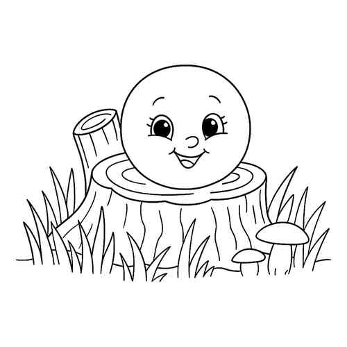 Раскраски из сказки Колобок — скачать или распечатать