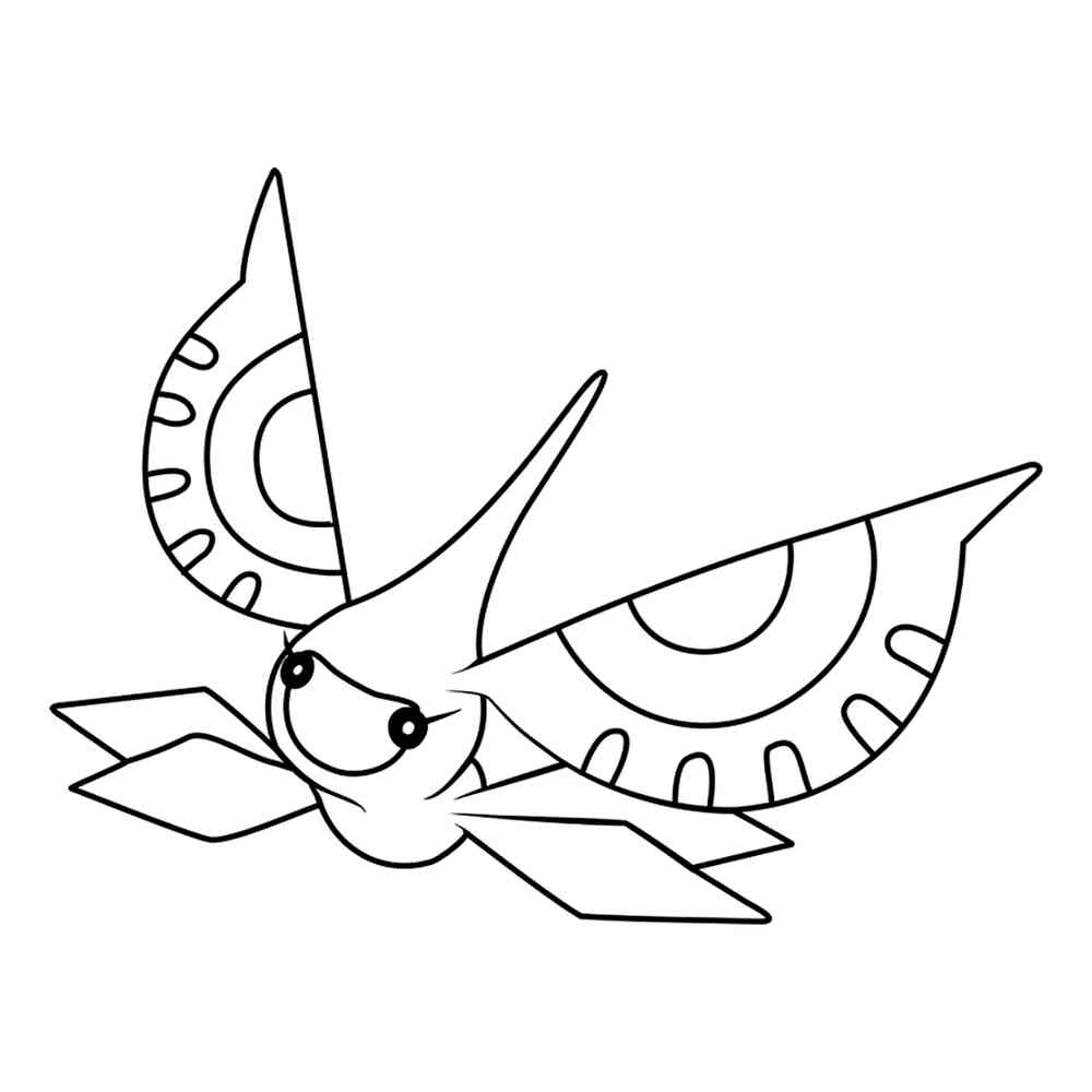 Раскраска Покемон Масквирэйн #0284 распечатать или скачать