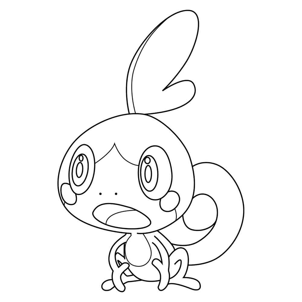 Раскраска Покемон Соббл #0816 распечатать или скачать