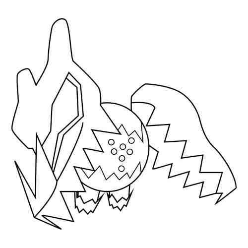 Раскраска Легендарный покемон Калирекс #0898 распечатать или скачать