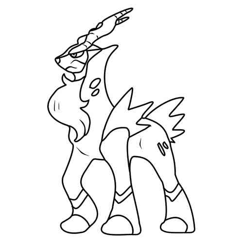 Раскраска Легендарный покемон Кюрем #0646 распечатать или скачать