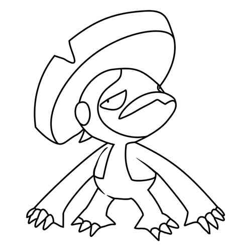 Раскраска Покемон Лилип #0345 распечатать или скачать