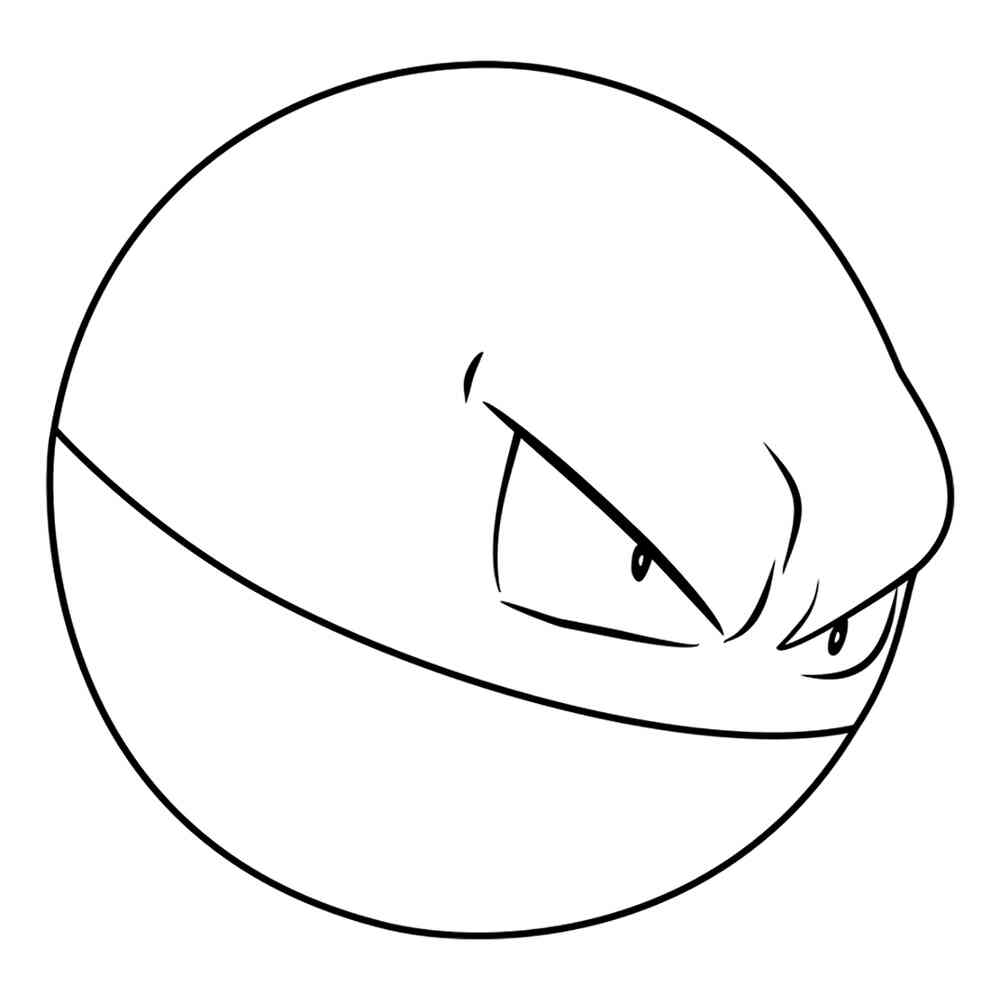 Раскраска Покемон Волторб #0100 распечатать или скачать