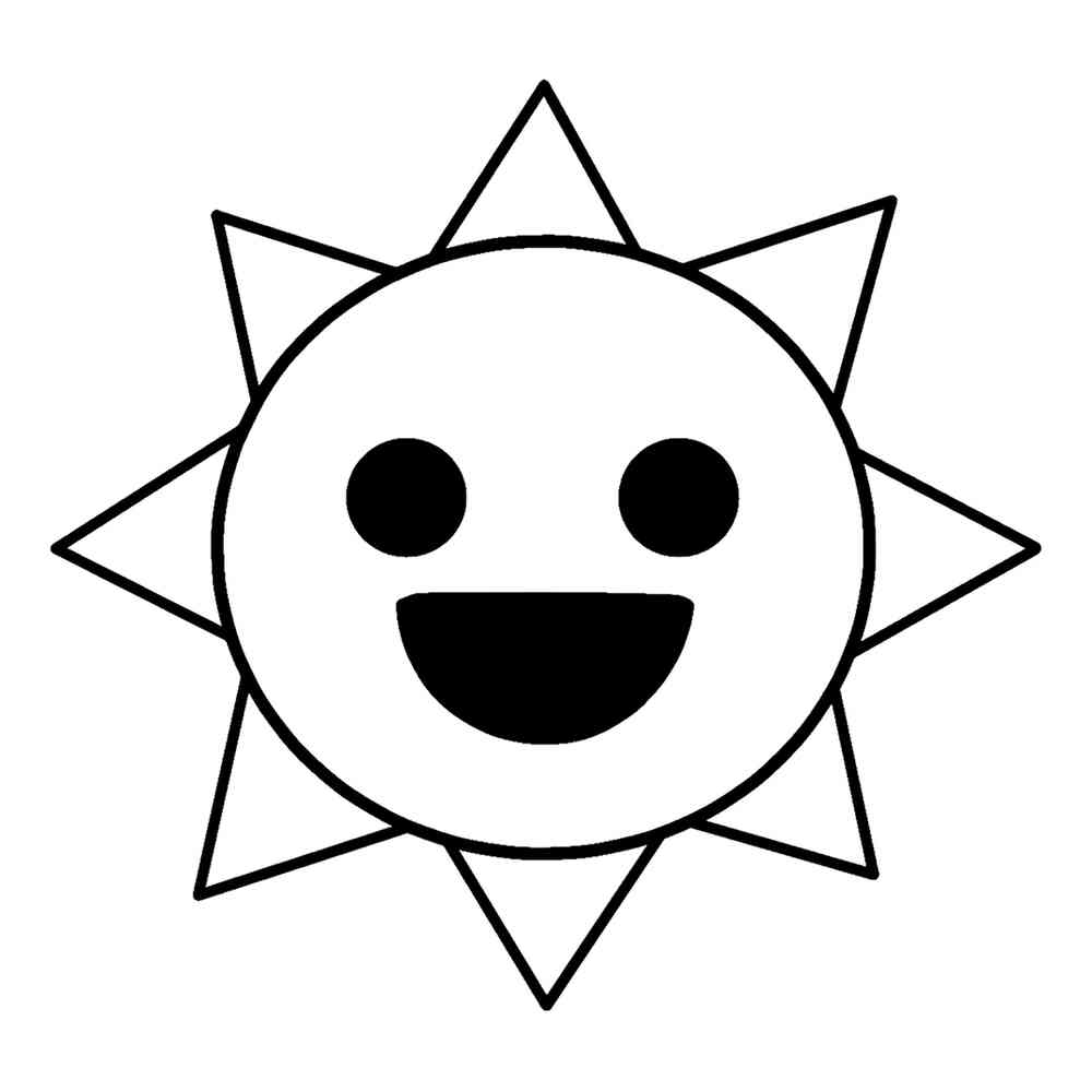 Раскраска Спрунк Мистер Солнце | распечатать раскраски для детей