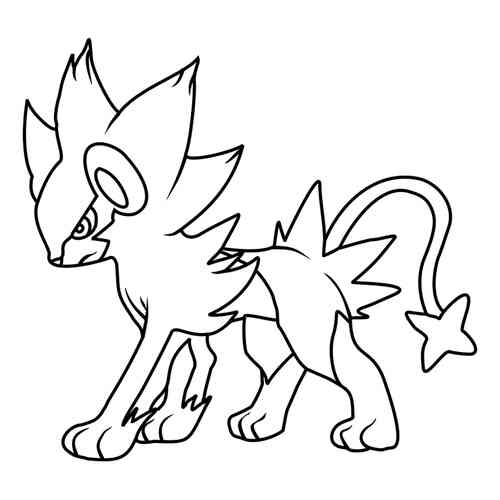 Раскраска Покемон Луминеон #0457 распечатать или скачать