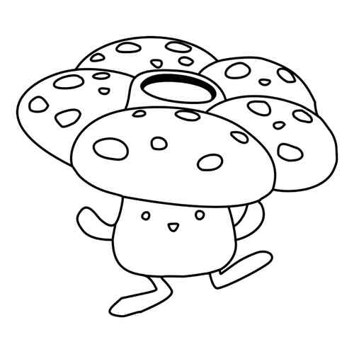 Раскраска Покемон Веномот #0049 распечатать или скачать