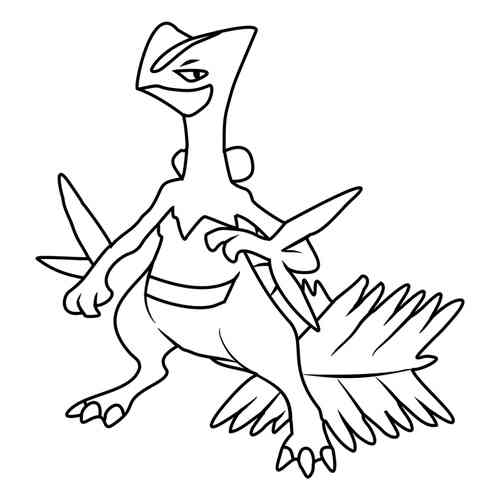 Раскраска Покемон Свеллоу #0277 распечатать или скачать