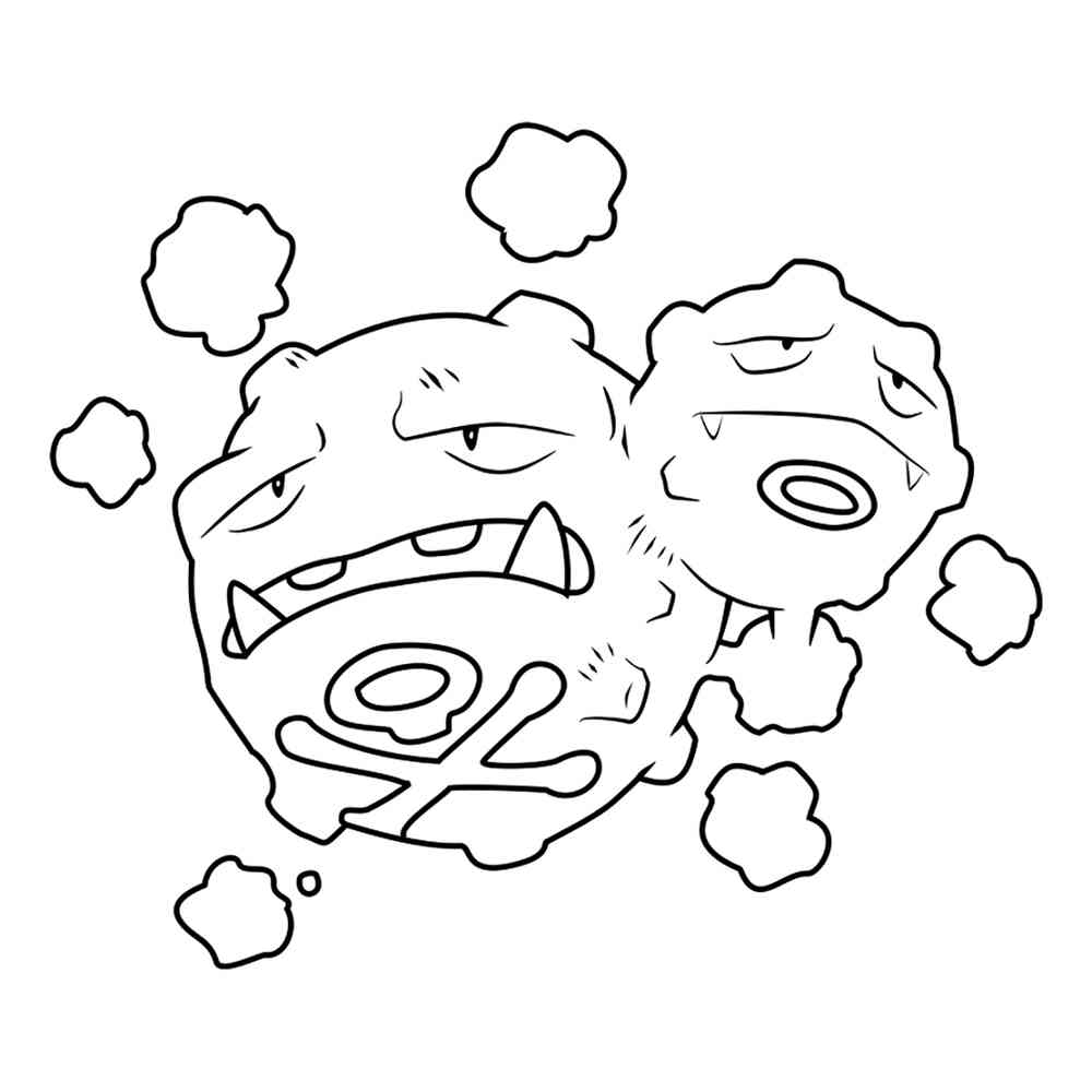 Раскраска Покемон Визинг #0110 распечатать или скачать