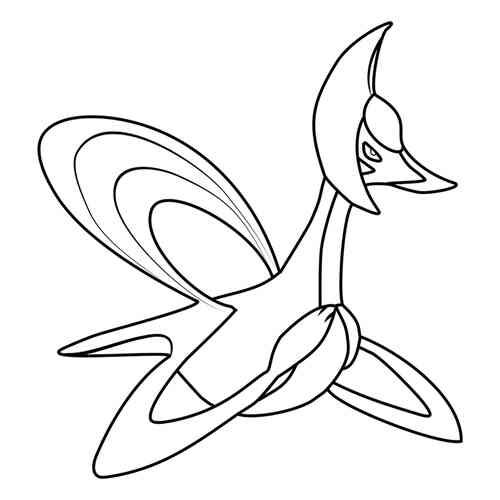 Раскраска Легендарный покемон Месприт #0481 распечатать или скачать