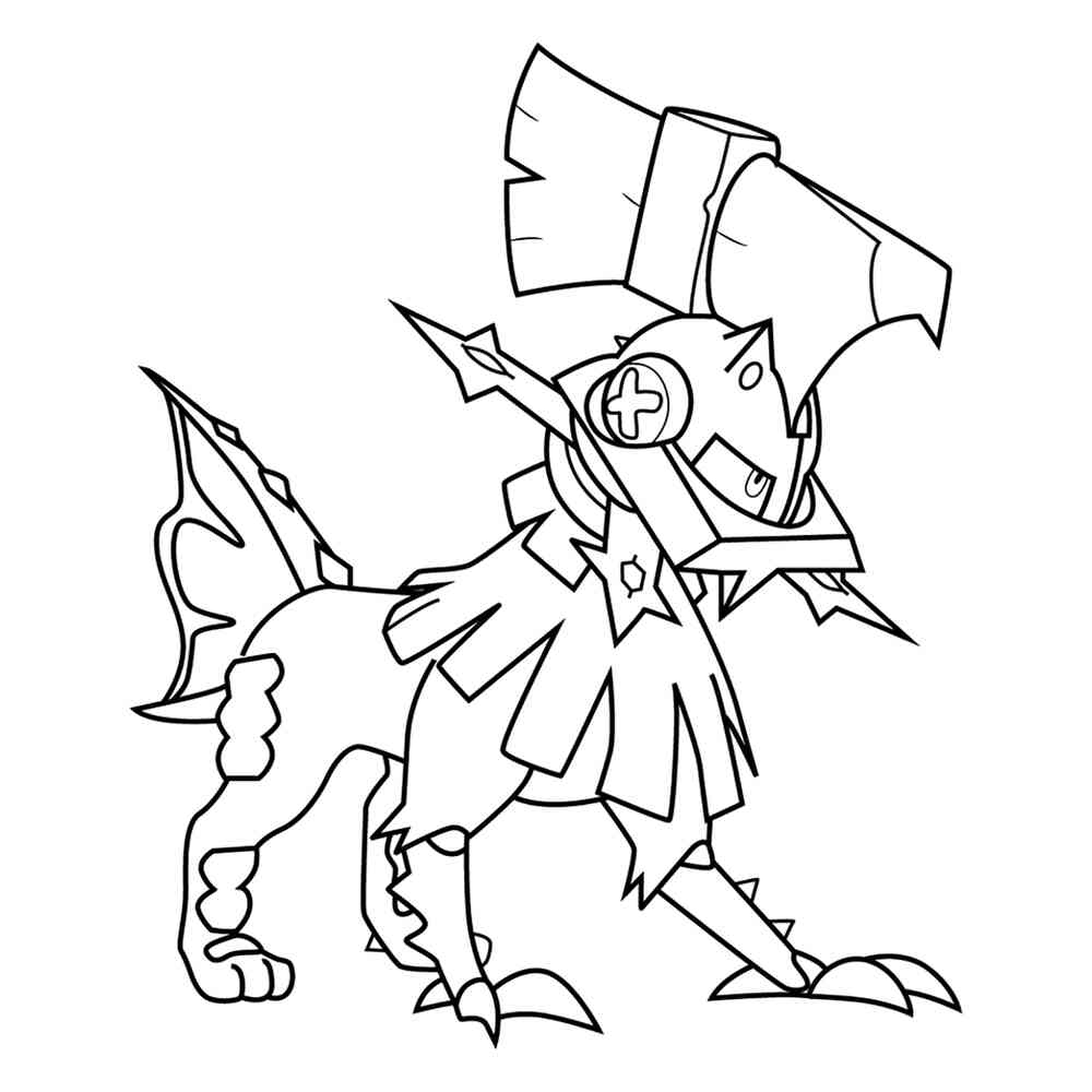 Раскраска Покемон Тип Ноль #0772 распечатать или скачать