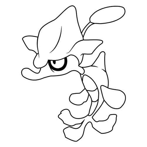 Раскраска Покемон Скьюпа #0665 распечатать или скачать